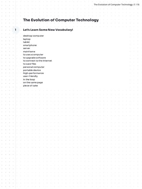 Twee The Evolution Of Computer Technology 1 Pdf Laptop Personal Computers