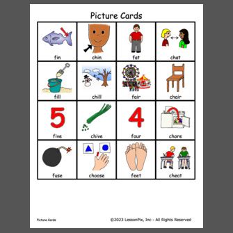 CH Vs F Minimal Pairs