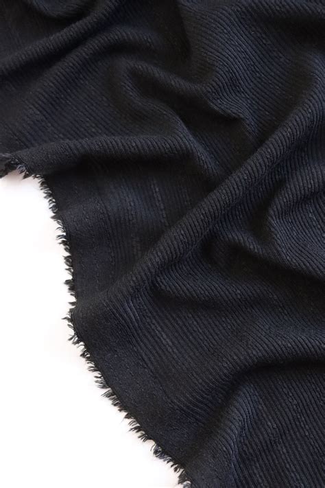 Black Bahia Rib Knit Surge Fabric Shop