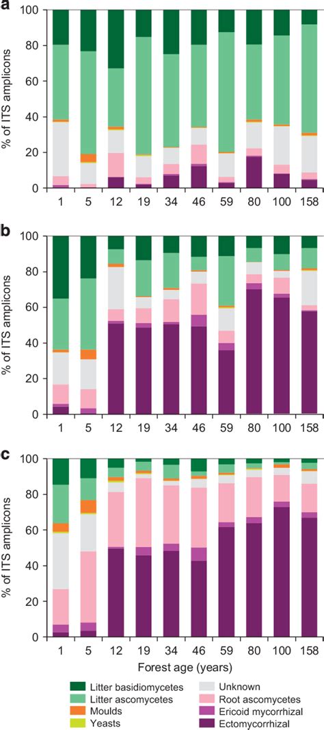 Distribution Of Fungal Functional Groups In Different Organic Layers