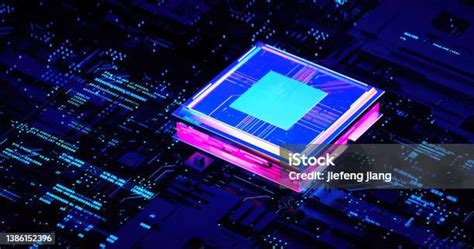 사이버 펑크 Ai의 3d 렌더링 회로 기판 기술 배경 중앙 컴퓨터 프로세서 Cpu 및 Gpu 개념 마더 보드 디지털 칩 기술 과학 배경 3차원 형태에 대한 스톡 사진 및