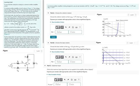 Solved Learning Goal To Use Load Line Analysis To Analyze A