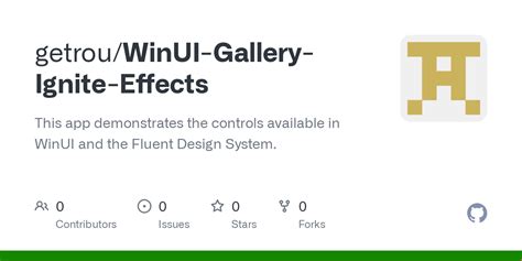Github Getrouwinui Gallery Ignite Effects This App Demonstrates The
