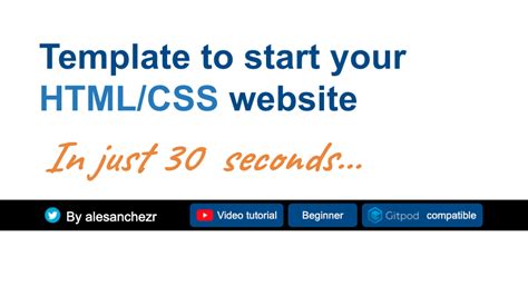 Github Geeksacademy Html Hello The Most Basic Boilerplate Template To Start An Html Css
