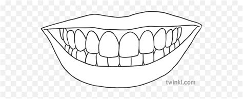 Smile Mouth Clipart Black And White Cartoon Mouth Smile Happy Sad