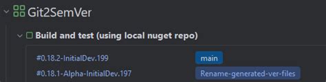 Git2semver Versioning Git2semver