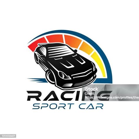자동 자동차 아이콘 벡터 일러스트레이션 템플릿입니다 모던 스포츠 카 벡터 로고 아이콘 실루엣 디자인 자동차 수리 딜러 차고 및 서비스에 대한 자동차 로고 벡터 그림 Car