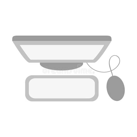 Computer Keyboard Mouse Device Stock Illustration Illustration Of Vector Display 145794007