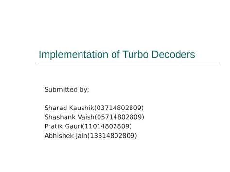 Ppt Ppt Turbo Codes Dokumentips