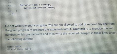 Solved The Following Java Program Returns Compile Time Chegg Com