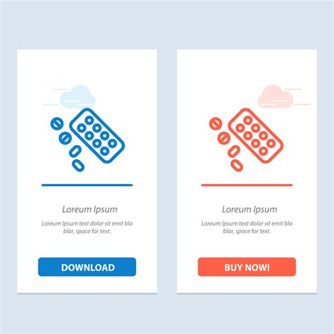 Medicine Pill Tablet Treatment Blue And Red Download And Buy Now Web