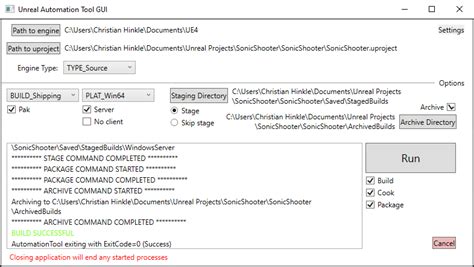 Github Christianhinkounrealautomationtoolgui A Gui Exposed Automationtool With Parameters To