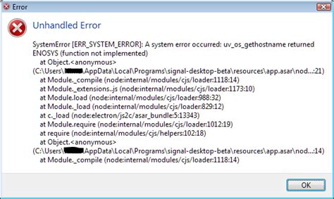 5470 Beta1 Libuv Update Breaks Windows 7 Support · Issue 5974 · Signalappsignal Desktop