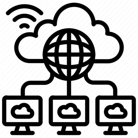 Cloud Network Infrastructure Computing Internet Connections Icon Download On Iconfinder
