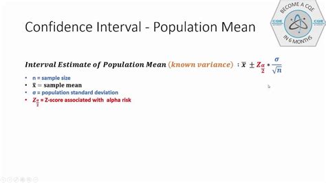 Confidence Interval Formula Z Test
