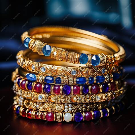 Premium Photo Indian Wedding Bangles On Background