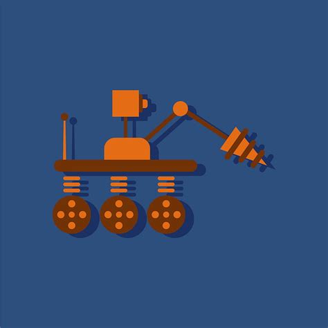 벡터 플랫 아이콘 디자인 컬렉션 우주 로봇 Eps Ai Uidownload