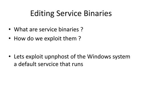 Windows Privilege Escalation PPT