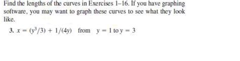 Solved Find The Lengths Of The Curves In Exercises If Chegg Com