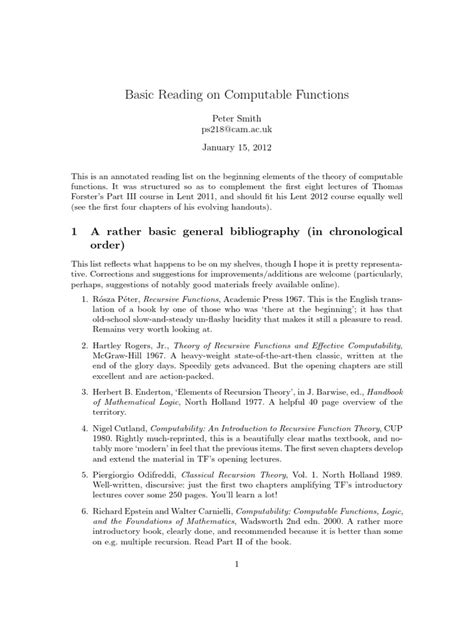 Computability Reading Pdf Function Mathematics Recursion