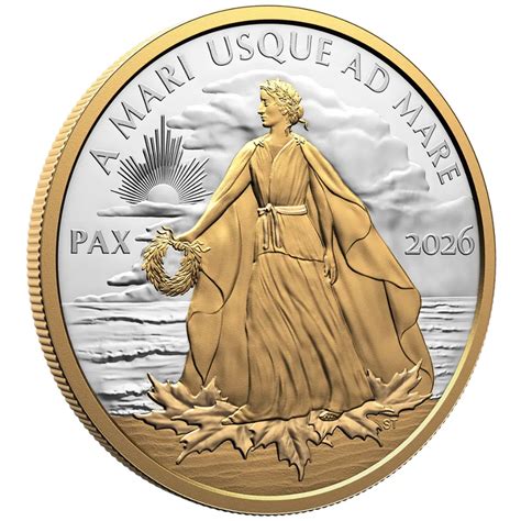2026 Canada 5 Oz Pure Silver 50 Peace Dollar Proof Coin Buy Online Nz Mygold