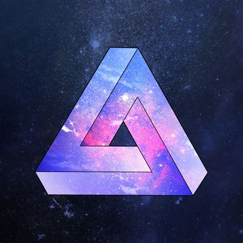 紫色银河图案几何金字塔贴纸设计元素素材 高清图片 摄影照片 寻图免费打包下载