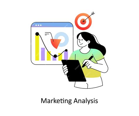 Premium Vector Marketing Analysis Gradient Flat Style Design Vector