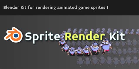 sprite render kit blender market