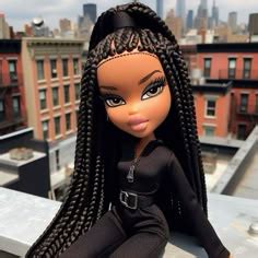 Black Beauty Bratz 🖤 Short Box Braids Hairstyles Black Bratz Doll