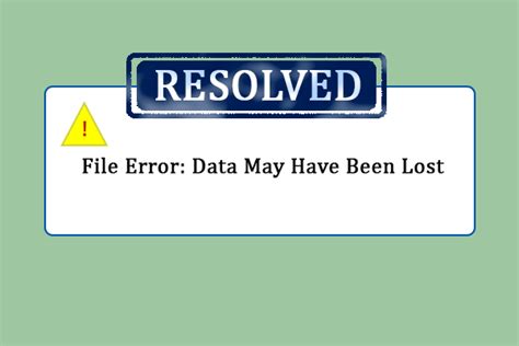 How To Fix Excel File Error Data May Have Been Lost