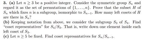 Solved A ﻿let N≥3 ﻿be A Positive Integer Consider The