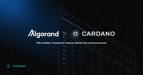 Algorand Vs Cardano Tps Max Tps Block Time Chainspect