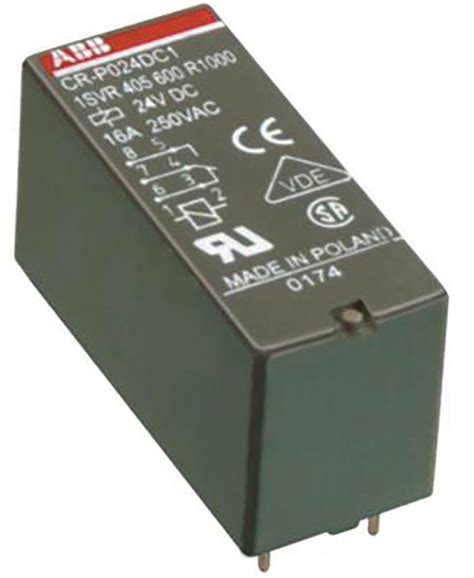Abb Interface Relay Pluggable 2c O A1 A2 12vdc 250v 8a Crp012dc2 Contactors