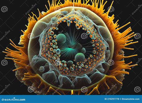 Microscopic Organism Colorful Stock Illustration Illustration Of Uner