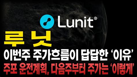 루닛 주가전망 주말 쉬시면서 주가전망 꼭 확인해주세요 주가를 움직이는 세력의 계획에 대해 보시고 이번 8월 다시 찾아올 큰
