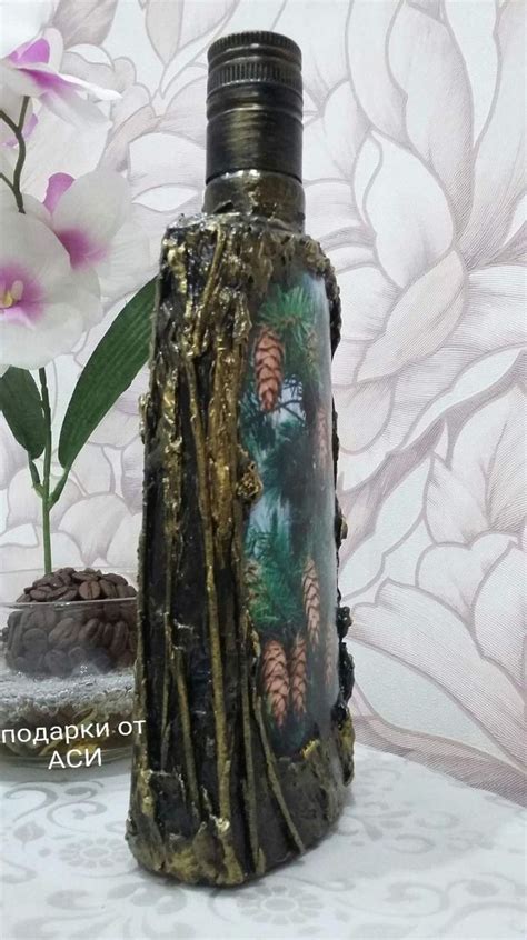42 Одноклассники Искусство из бутылок Бутылка Украшенные винные бутылки