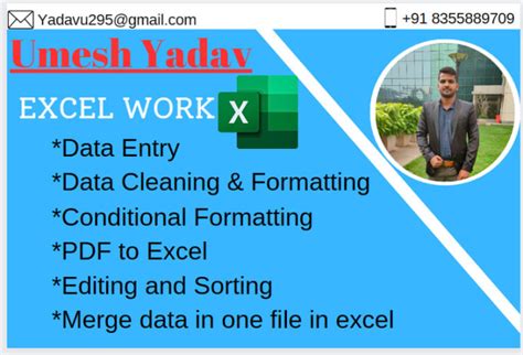 Do Excel Work Such As Data Cleaning Conditional Formatting By Umesh1130