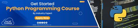 Best Python Training In Delhi Ncr The Iot Academy