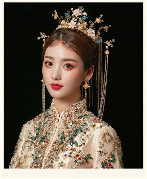 Beautiful Asian Women Chinese Bride Makeup Asian Hair Pin