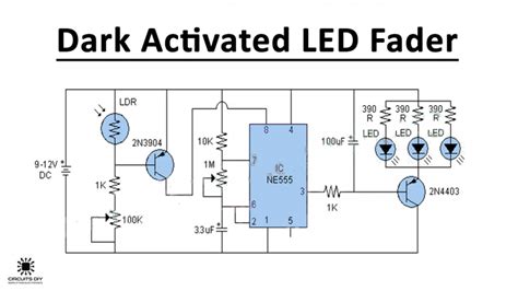 Dark Activated LED Fader Using LDR