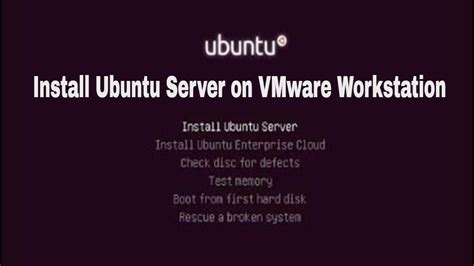 How To Install Ubuntu Server On VMware Workstation YouTube