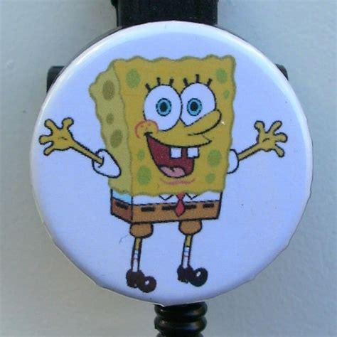 Spongebob Name Badge Etsy