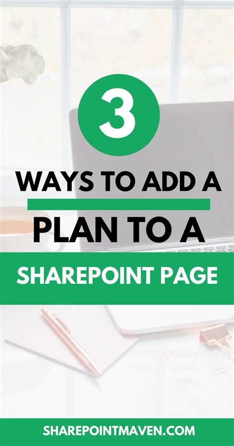 3 Ways To Add A Plan To A Sharepoint Page Artofit