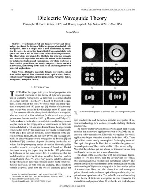 dielectric waveguide theory pdf