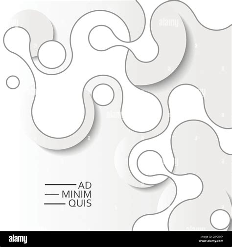 Modern Abstract Banner With Molecular Structure On White Background Modern Vector Illustration