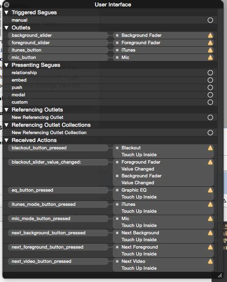 Ios Interface Builder Cant Find Any Outlets Or Actions Stack Overflow