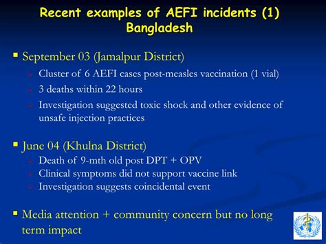 PPT Overview Of AEFI Surveillance And Response Guidelines PowerPoint Presentation ID 3142717
