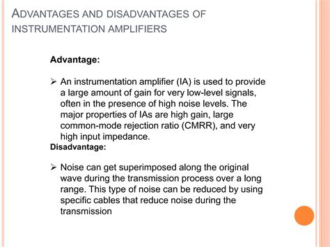 Application Of Instrumentation Amplifierlog Amplifier Antilograthimic