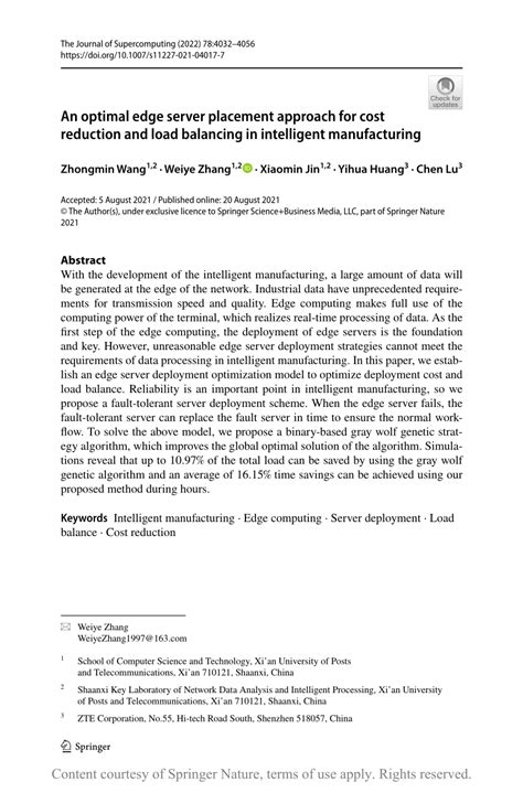 An Optimal Edge Server Placement Approach For Cost Reduction And Load