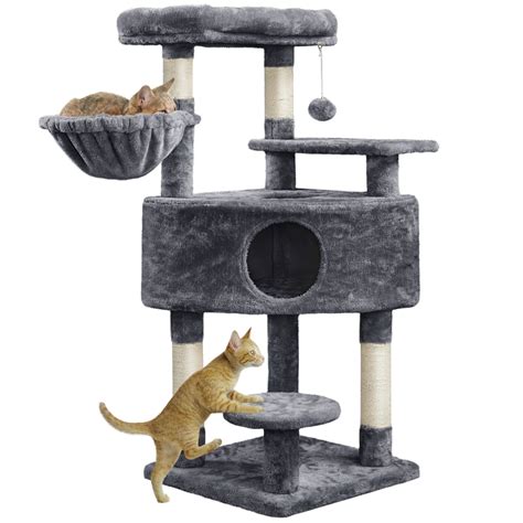Yaheetech 46 Cat Tree Multilevel Cat Condo With Scratching Posts And